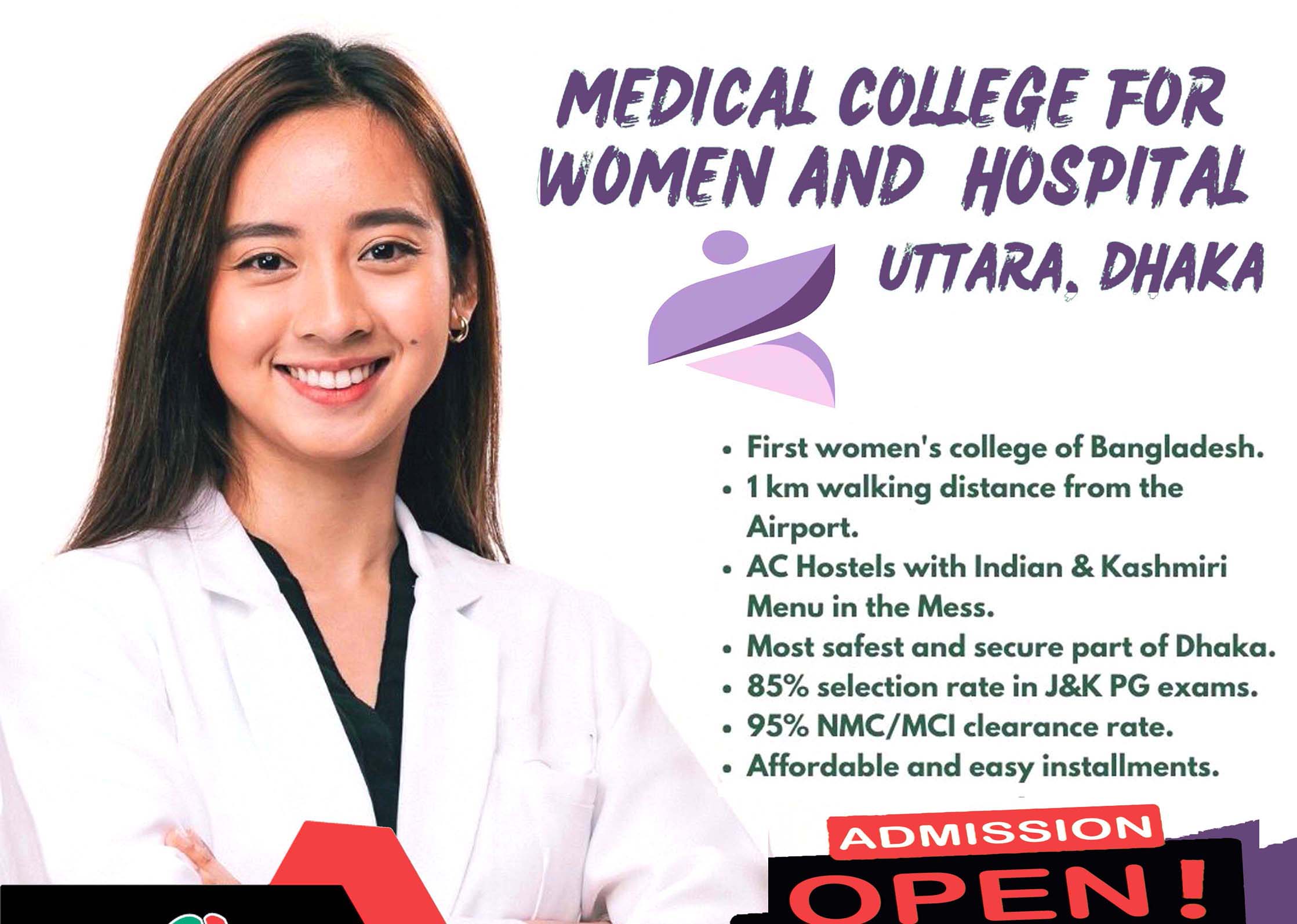 MBBS at 𝐌𝐞𝐝𝐢𝐜𝐚𝐥 𝐂𝐨𝐥𝐥𝐞𝐠𝐞 𝐅𝐨𝐫 𝐖𝐨𝐦𝐞𝐧 𝐚𝐧𝐝 𝐇𝐨𝐬𝐩𝐢𝐭𝐚𝐥